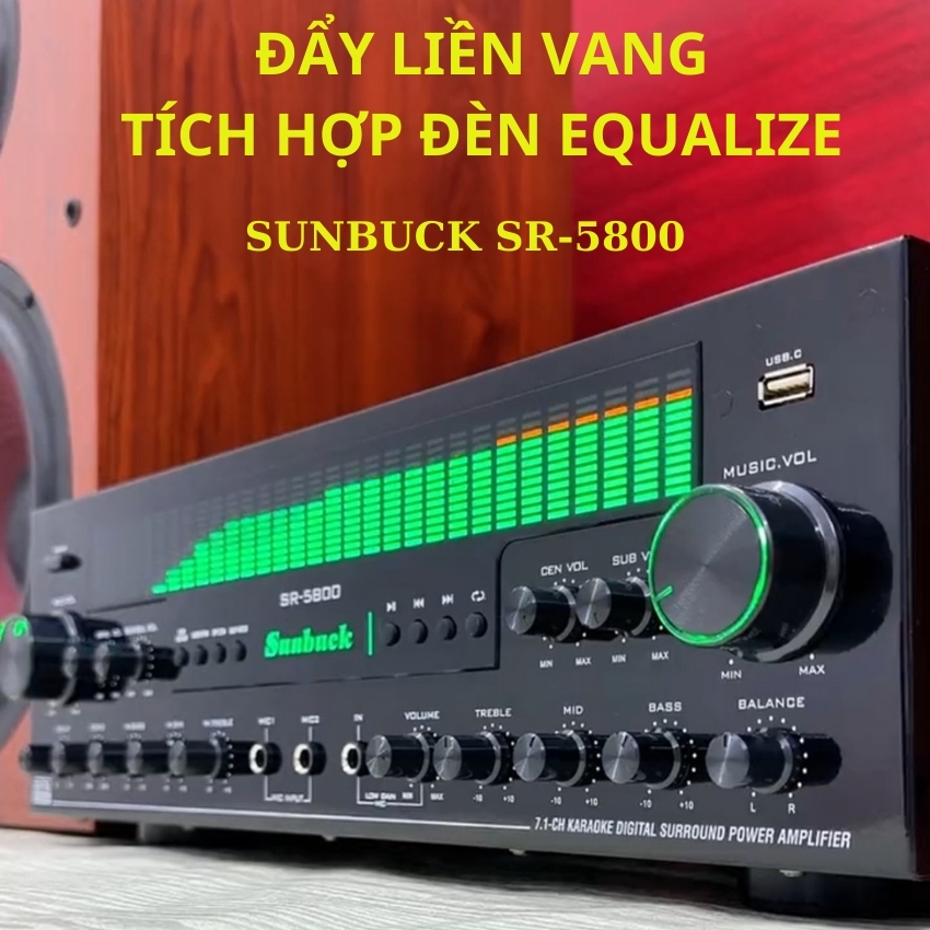 Amply karaoke bluetooth Sunbuck SR 5800, Starklok 9200Amly công suất ...