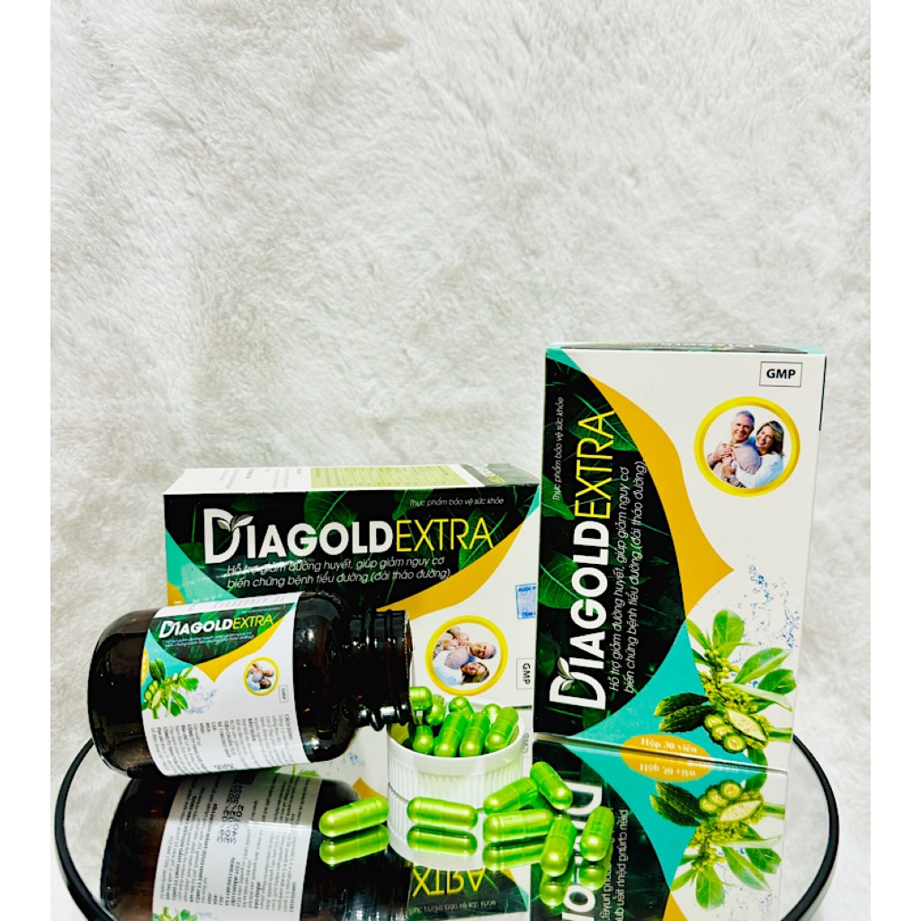 VIÊN UỐNG DIAGOLD EXTRA. HỖ TRỢ GIẢM ĐƯỜNG HUYẾT, GIẢM CÁC VẤN ĐỀ VỀ ...
