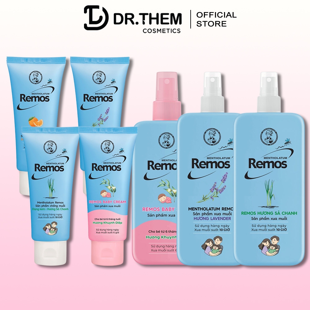 Remos Kem Chống Muỗi và Xịt Đuổi Muỗi Rohto Metholatum Remos (Hương ...