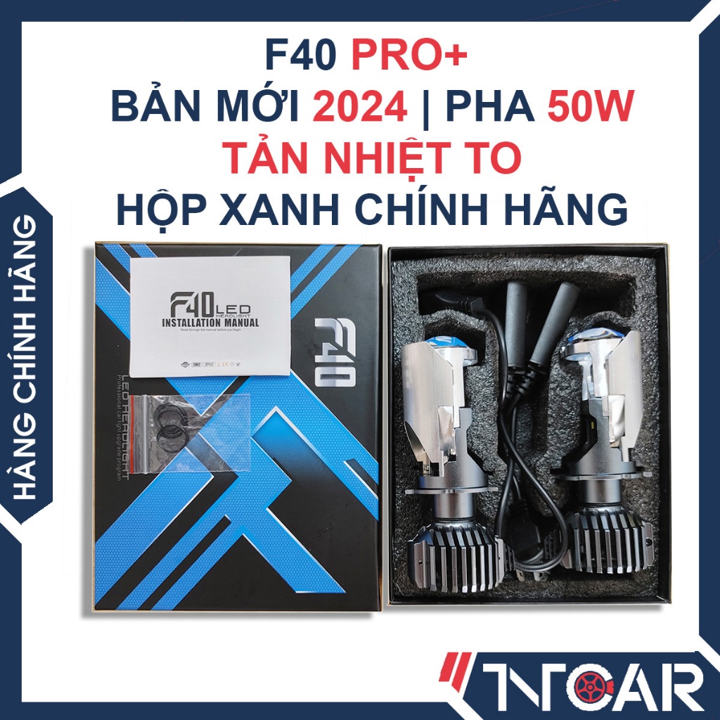Đèn led bi mini F40 PRO+ bản nhập 05/2026, công suất 50W/bóng - F40B ...