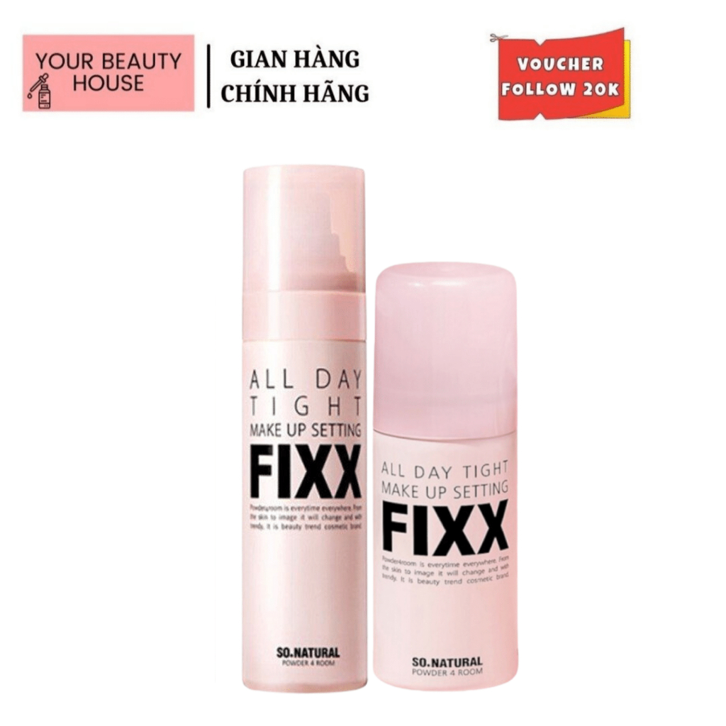 [SO NATURAL] Xịt Khóa Nền Trang Điểm So Natural All Day Tight Make Up ...