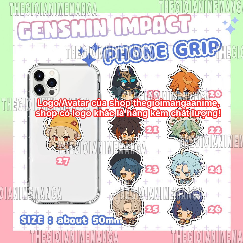 Giá đỡ điện thoại GENSHIN IMPACT ver M1 game anime chibi tiện lợi xinh ...