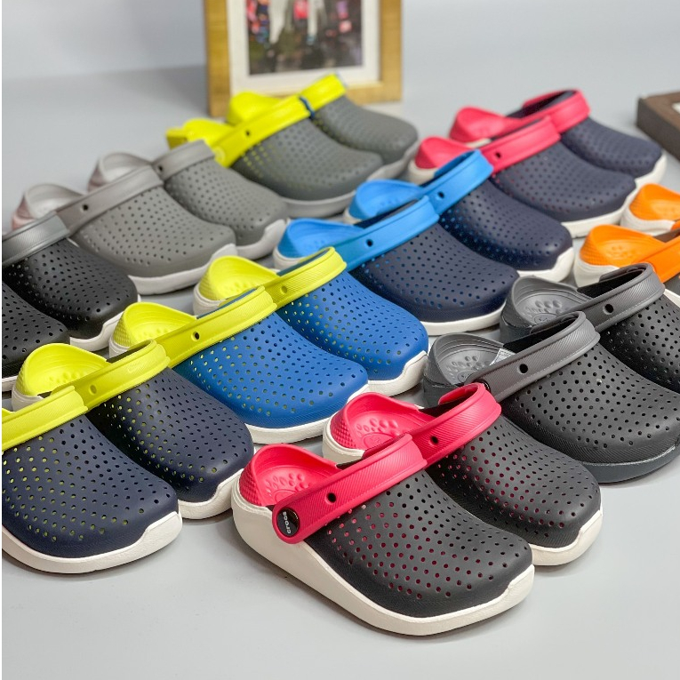 LCK (1) Dép sục Literide Clog Cross trẻ em chất liệu nhựa đi mưa - Tặng 4 Jibbizt Ngẫu Nhiên ...