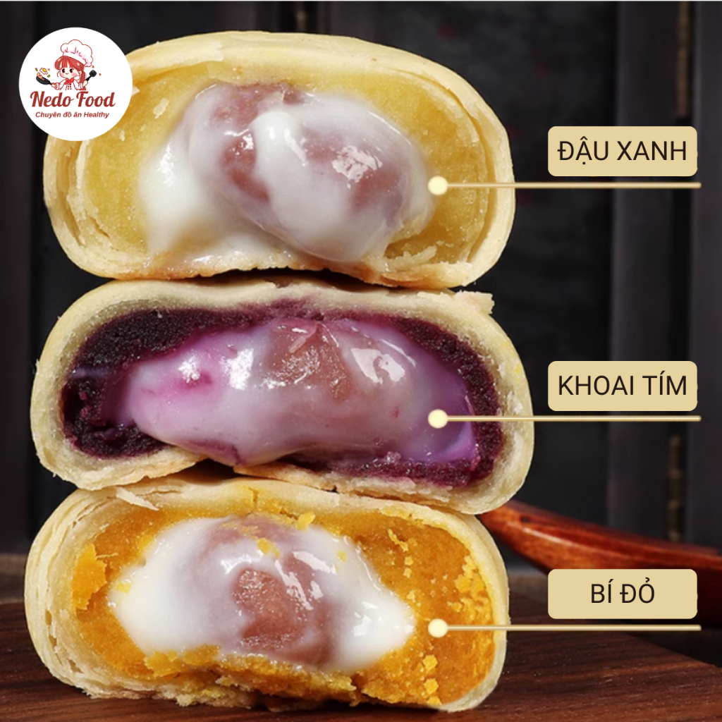 Bánh Mochi Mix 3 Vị Không Đường Nedo Food, Bánh Mochi Khoai Môn Dẻo ...