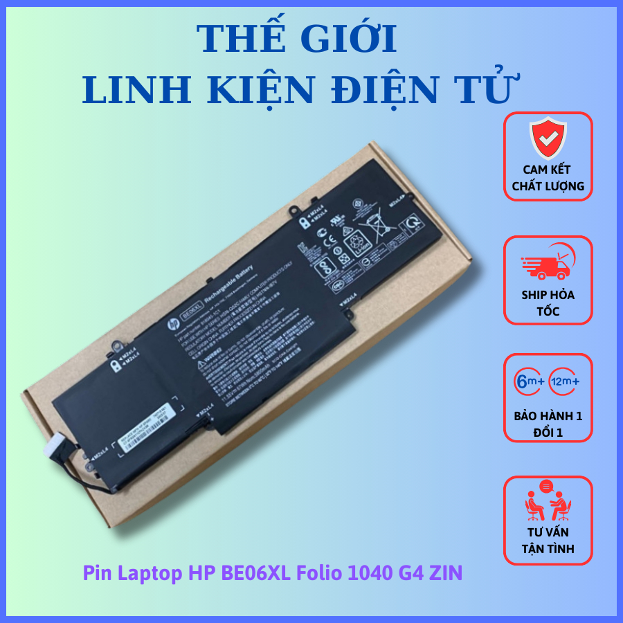 Pin Laptop HP BE06XL Folio 1040 G4 ZIN 6 CELL Hàng Zin New 100% Bảo ...