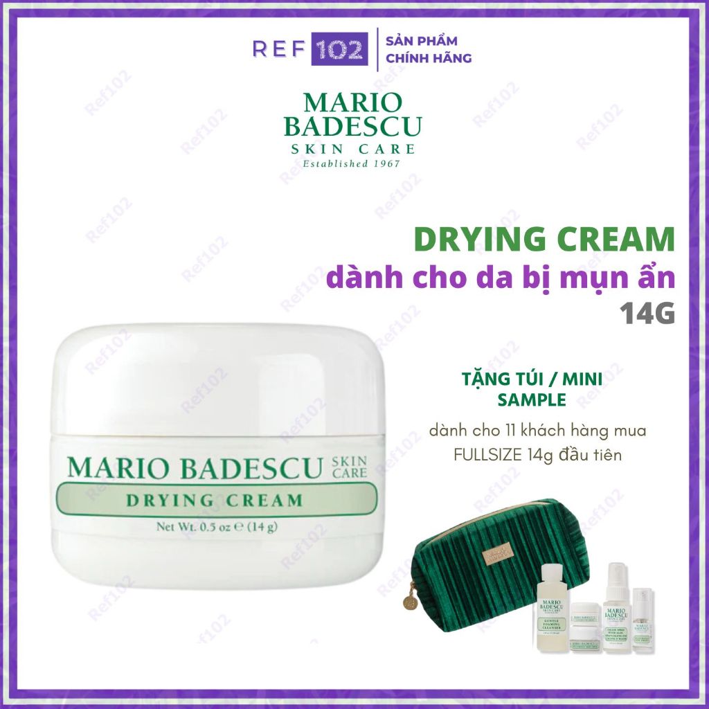 Kem Chấm Mụn Mario Badescu Drying Cream cho da mụn ẩn (Bill US chính ...