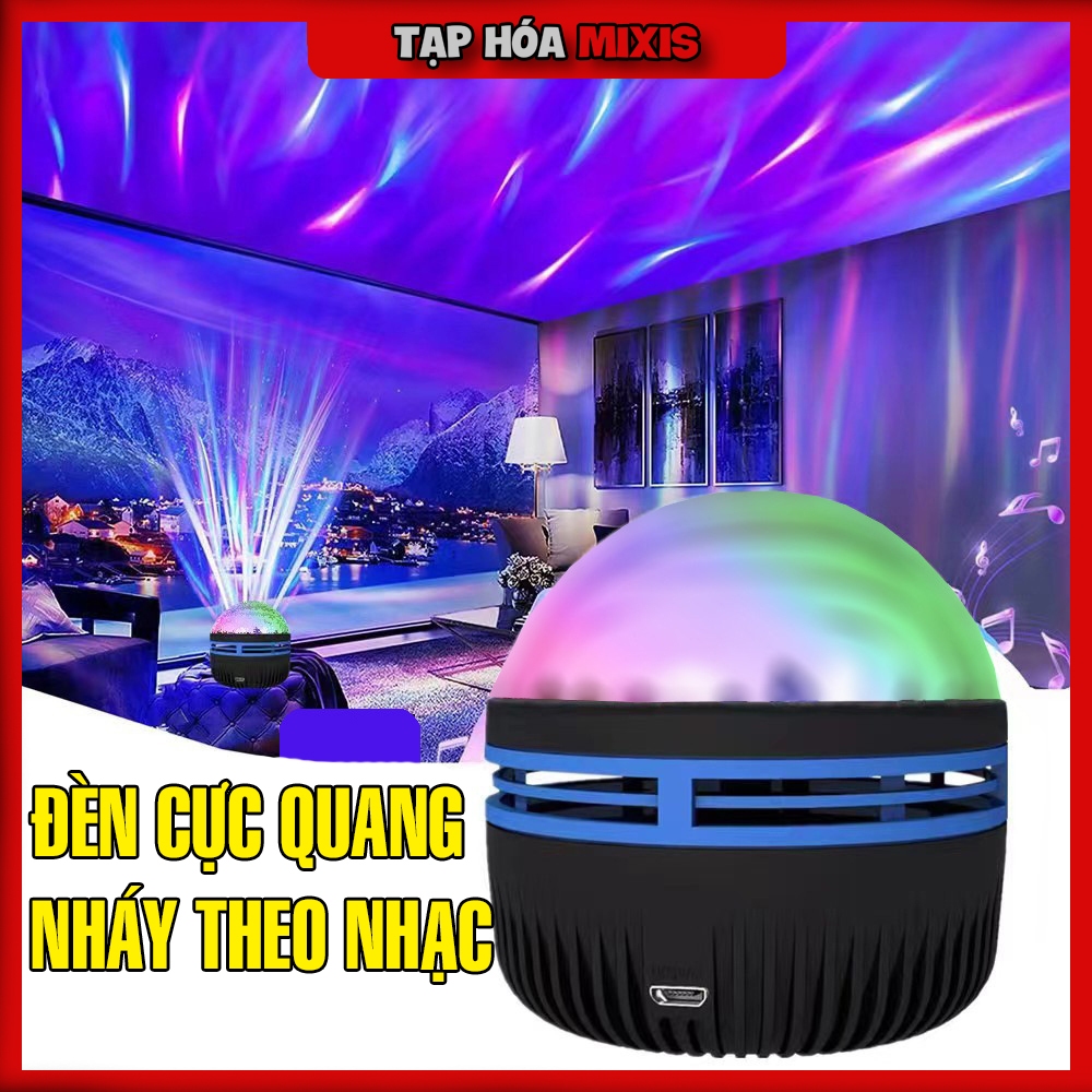 Đèn cực quang 3D nháy theo nhạc xoay chuyển tự động có điều khiển nhiều ...