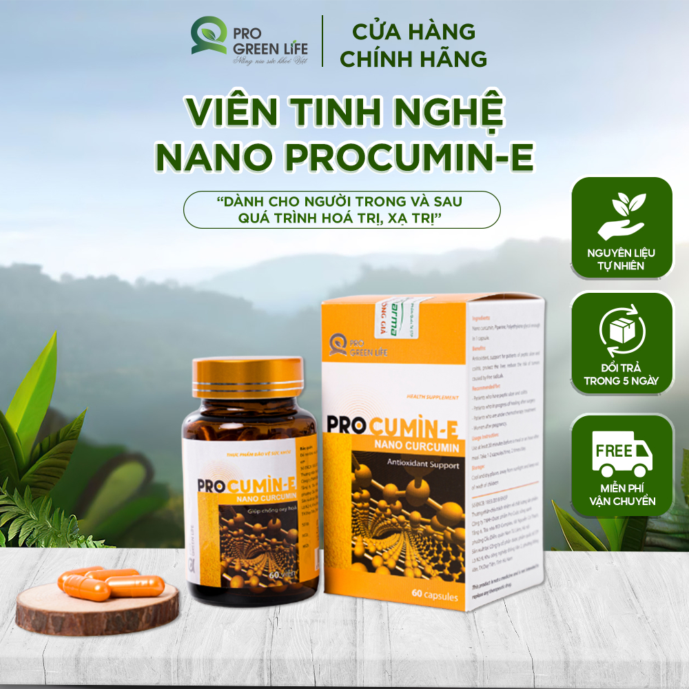 Viên Uống Tinh Nghệ Nano Procumin-E Hỗ Trợ Chống Oxy Hoá, Bảo Vệ Niêm ...