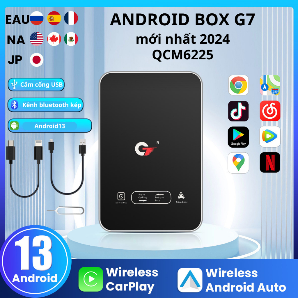 Android Box Oto G7, Biến Màn Zin xe hơi Thành Màn Android, Ram4(8)Gx64 ...