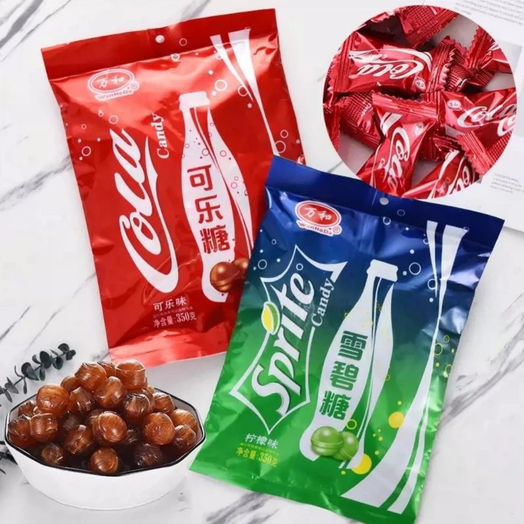 Kẹo coca, sprite, bò húc mini gói 320G - kẹo hương nước ngọt thơm ngon ...