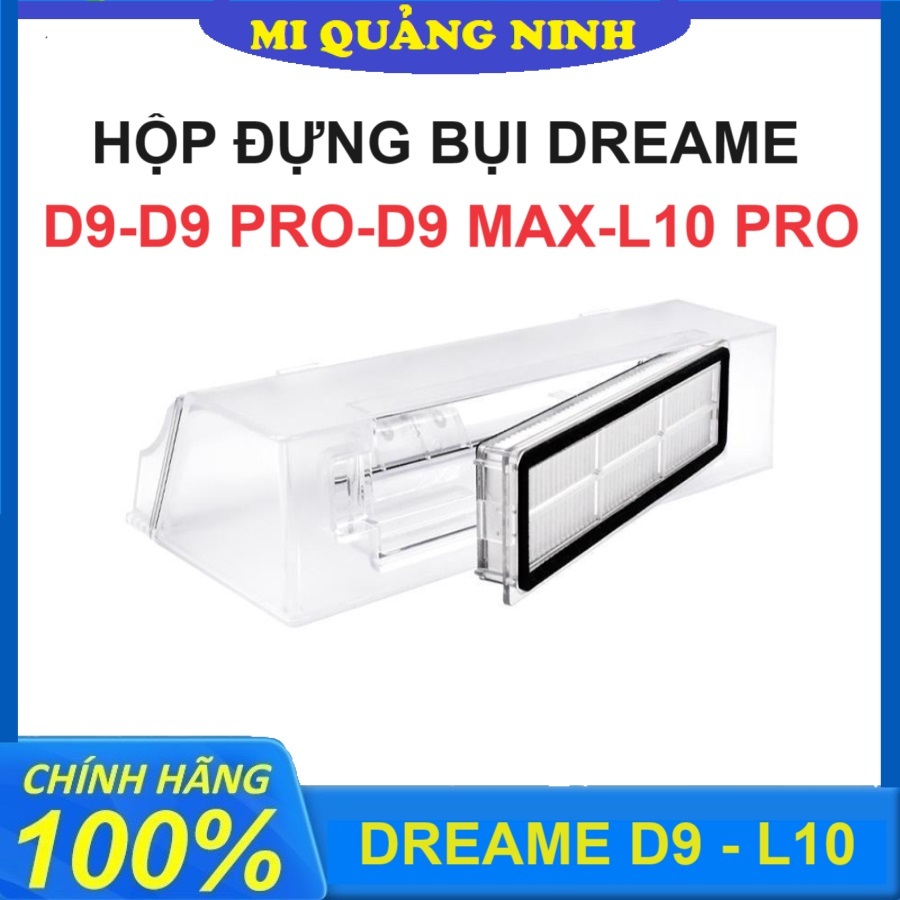 Hộp đựng rác, hộp bụi, hộc bụi Robot hút bụi Dreame - D9, D9 Pro, D9 Max, L10 Pro, Mova L600 ...