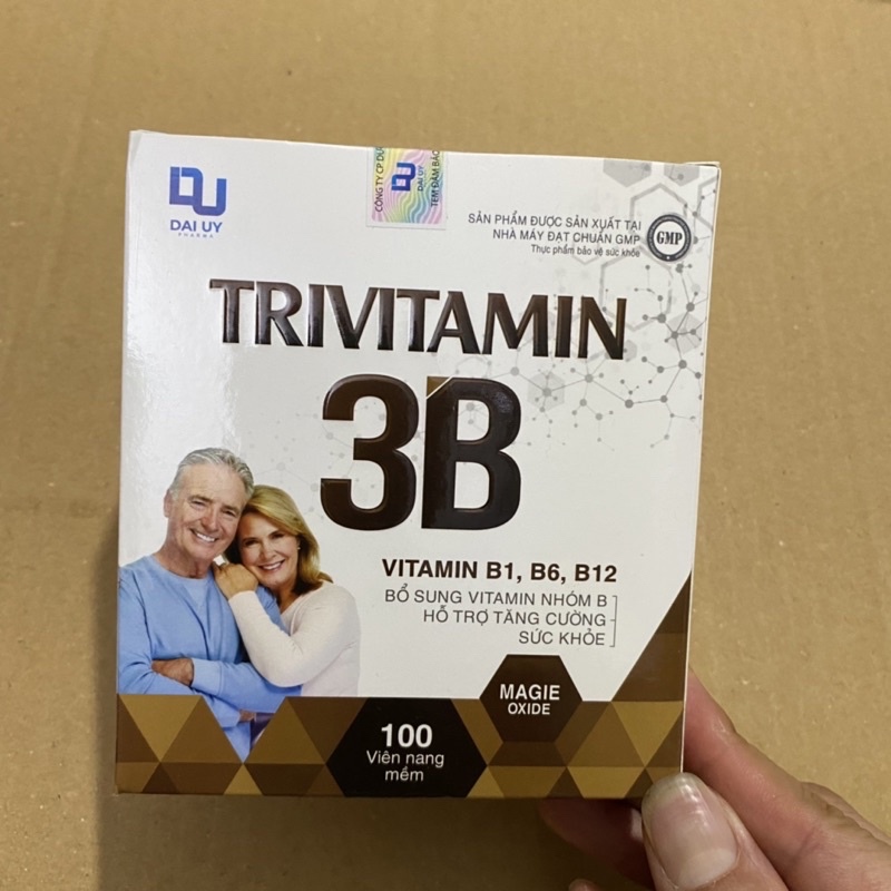 TRIVITAMIN 3B (hộp trắng) - Đại Uy - bổ sung B1 B6 B12 vitamin nhóm B ,bổ thần kinh giúp bồi bổ ...
