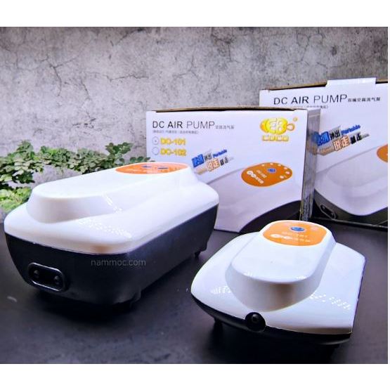 Máy Sủi Oxy bể cá Tích Điện COCO DC-102. Máy sủi tích điện Siêu Êm Cho Hồ Cá Thủy Sinh cao cấp ...