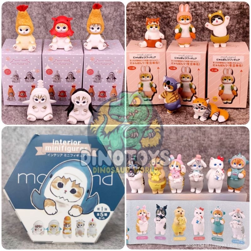 Blindbox bé mèo Mofusand cosplay chính hãng siêu yêu 5cm - 6 mẫu ...
