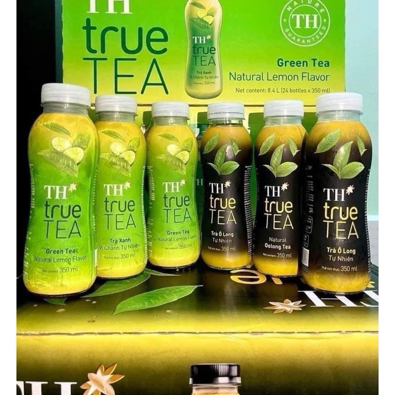 THÙNG 24 CHAI 350ML TRÀ TH TRUE TEA TRÀ XANH VỊ CHANH/ Ô LONG TỰ NHIÊN ...