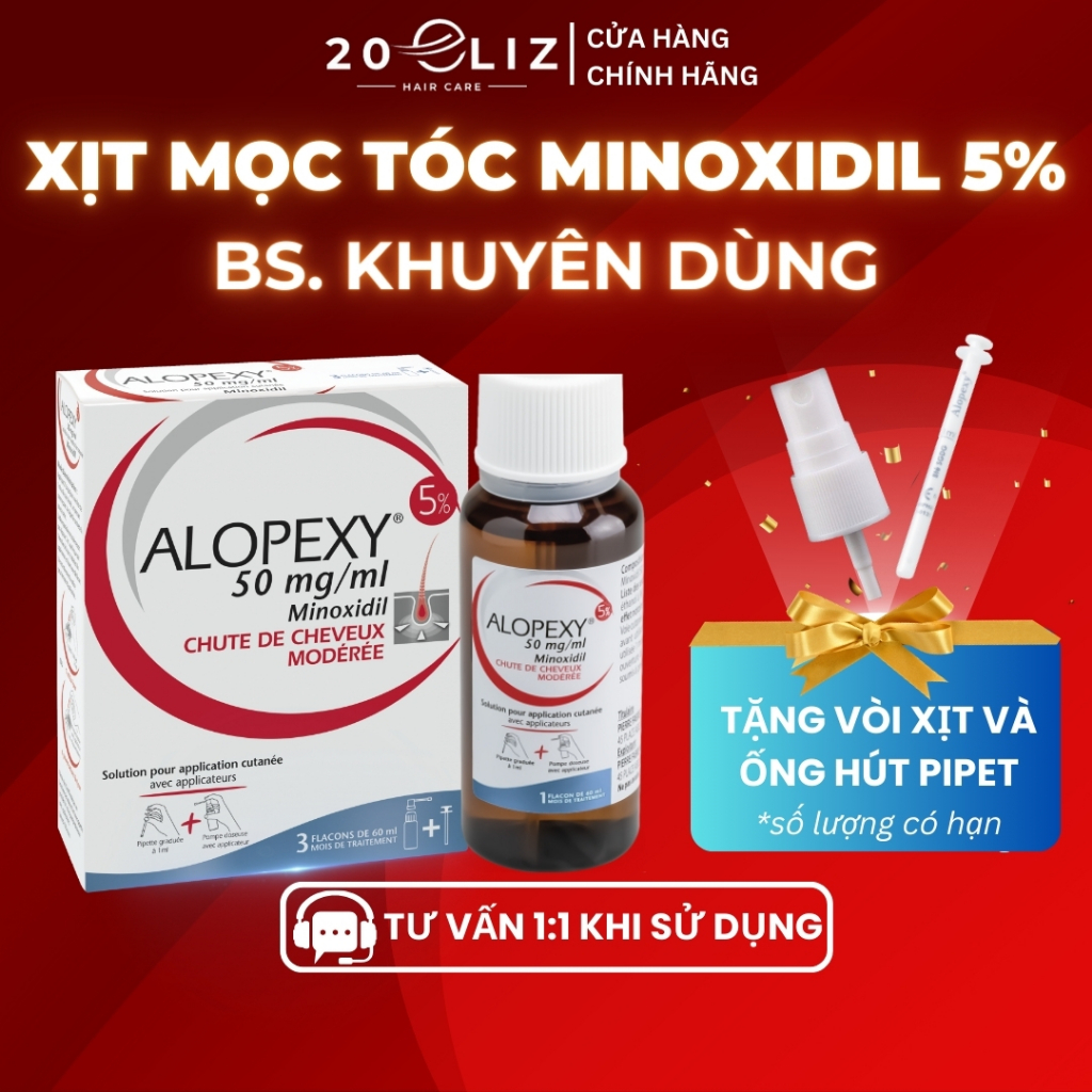 Xịt Mọc Tóc Minoxidil 5 % Alopexy - Dưỡng Tóc Serum Kích Khích Mọc Tóc ...