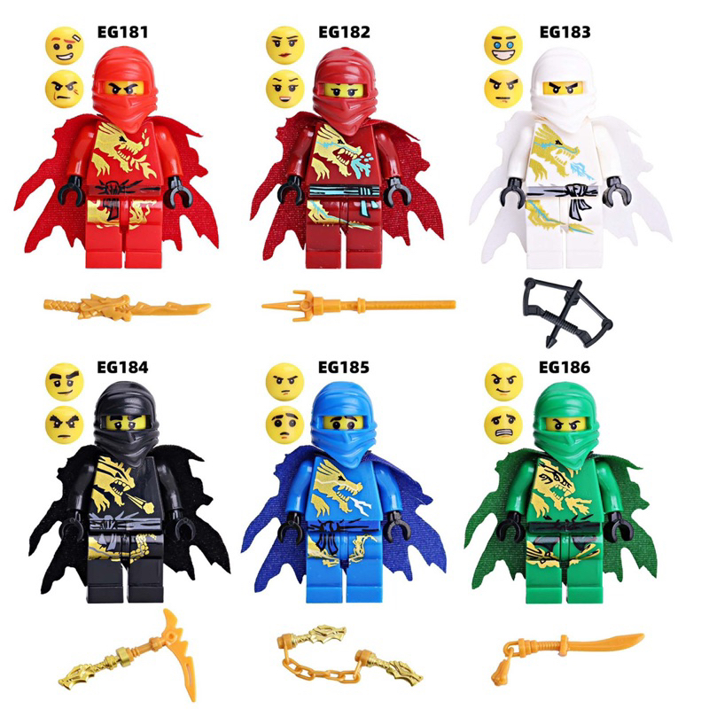 Minifigures Ninjago DX mô hình lắp ráp các nhân vật Ninja phiên bản mới ...