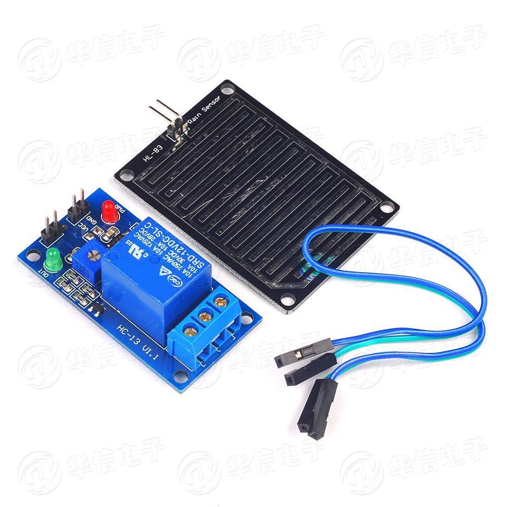 Bộ module cảm biến mưa 12V, có relay điều khiển giọt nước tự động ...