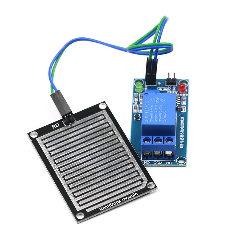 Bộ module cảm biến mưa 12V, có relay điều khiển giọt nước tự động ...