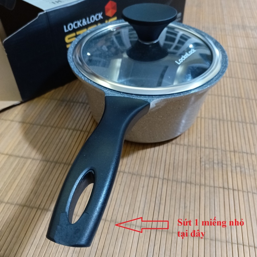 [Thanh lý] Quánh Đá LocknLock LCA6181D 18cm đáy từ (vỡ 1 miếng nhỏ ở ...