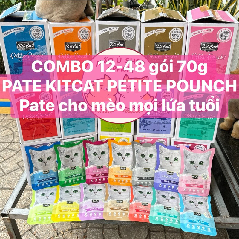 [COMBO 12-48 GÓI 70G] PATE KITCAT PETITE POUCH - PATE CHO MÈO MỌI LỨA ...