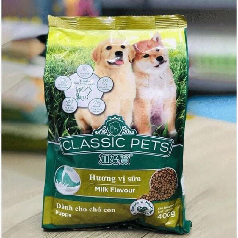 Thức ăn hạt cho chó con CLASSIC PETS 400g hương vị sữa | Shopee Việt Nam