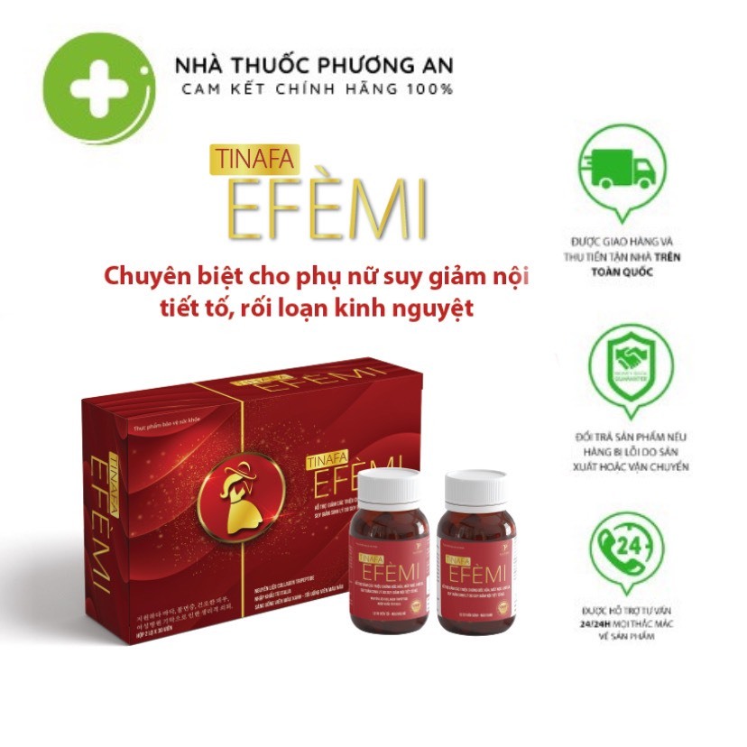 TINAFA EFÈMI - Hỗ trợ cho phụ nữ suy giảm nội tiết tố, rối loạn kinh ...