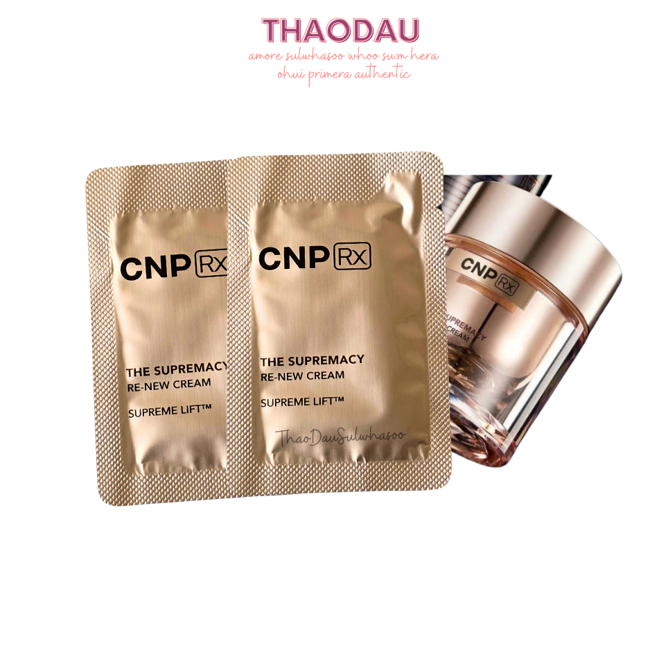 5 gói Kem dưỡng CNP Rx the supremacy renew cream supreme lift 1ml dòng cao cấp | Shopee Việt Nam