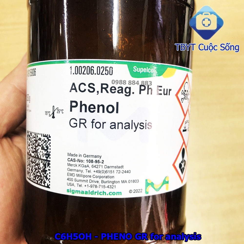 Phenol hóa chất dùng trong thí nghiệm - C6H6OH 250g | Shopee Việt Nam