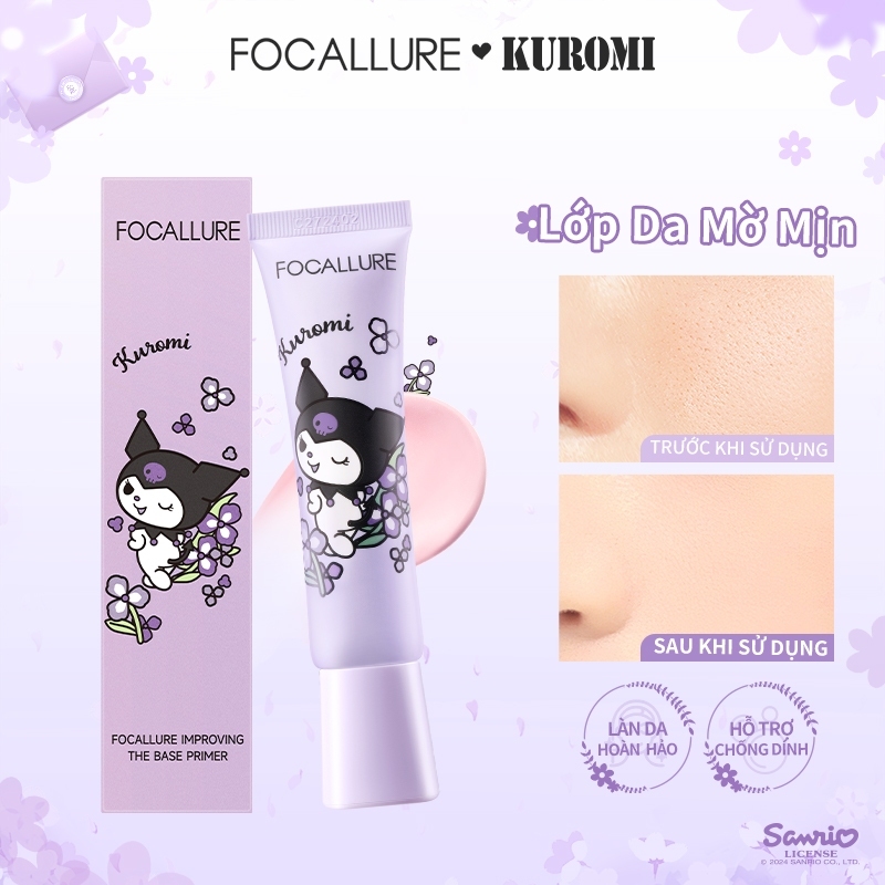 [Focallure X Sanrio] Kem Lót Làm Mờ Lỗ Chân Lông 20g | Shopee Việt Nam