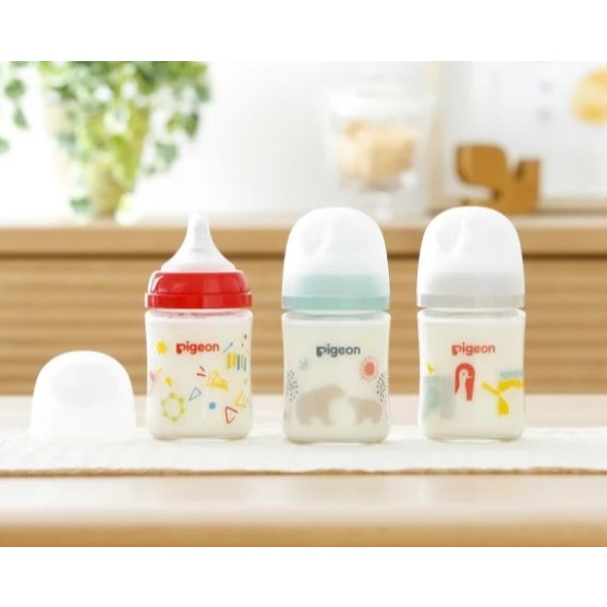 Bình Sữa Pigoen Thuỷ Tinh Nội Địa Nhật Thế Hệ 3 Mẫu Mới 2023 Núm Ti Mềm 160ml 240ml - ĐẢM BẢO ...