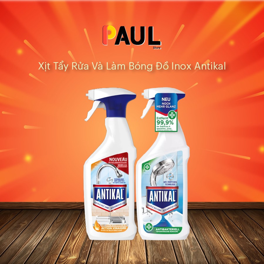 [ Chính Hãng] Chai Xịt Tẩy Cặn Canxi Antikal 500ml Tẩy Cặn Canxi Nhà ...