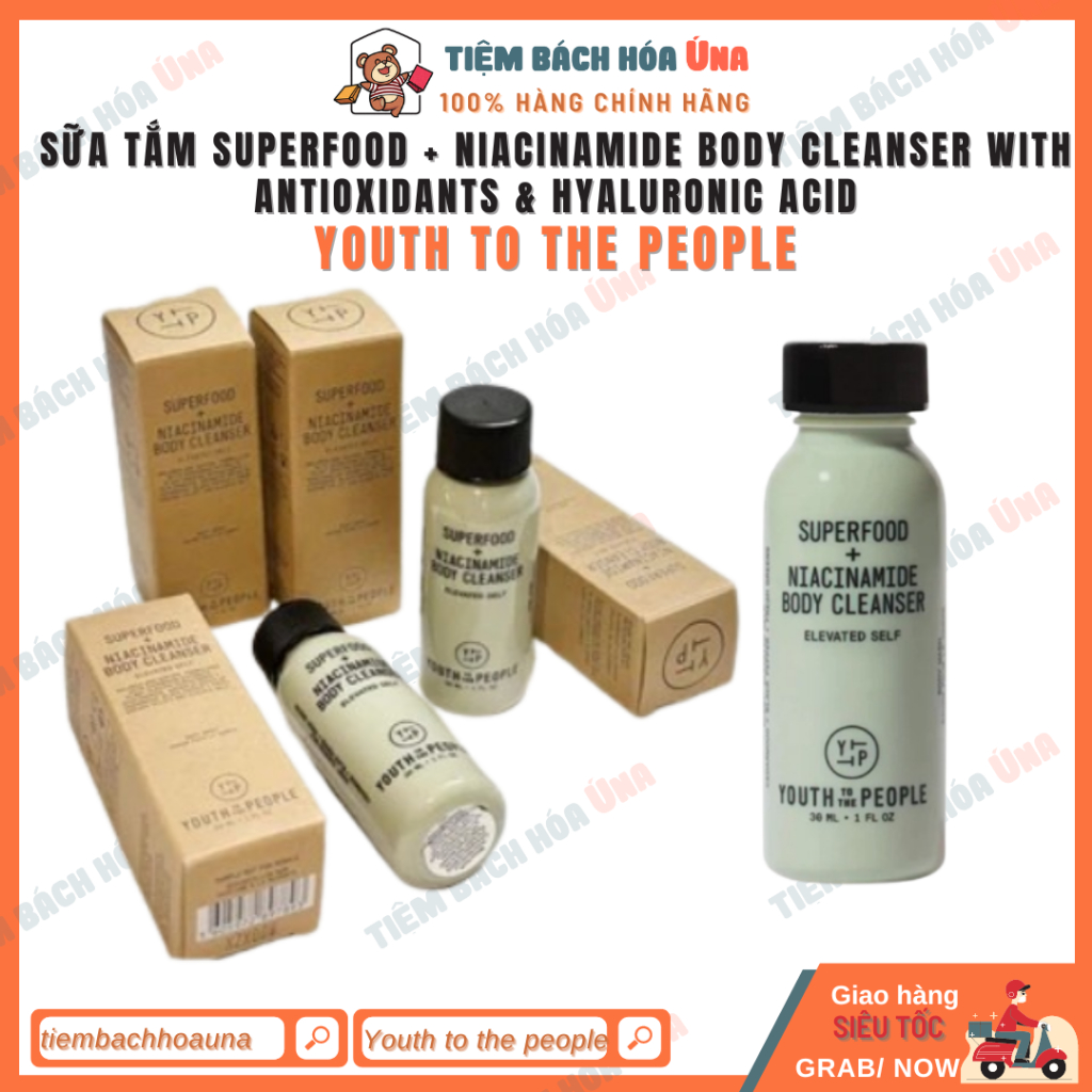 Sữa tắm Youth To The People YTTP Superfood + Niacinamide Body Cleanser ...