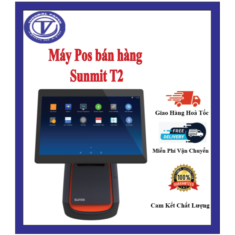 Máy Pos Bán Hàng SUNMI T2 Chính Hãng - Quản Lý Bán Hàng In Bill Sapo, Pos365, Kiot, Loyverse ...