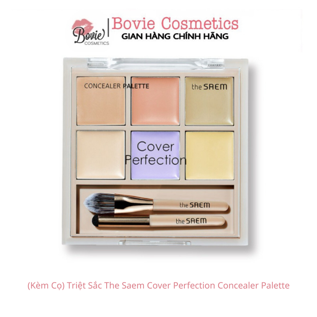 Bảng triệt sắc 6 ô THE SAEM Cover Perfection Concealer Palette 01 Cover ...