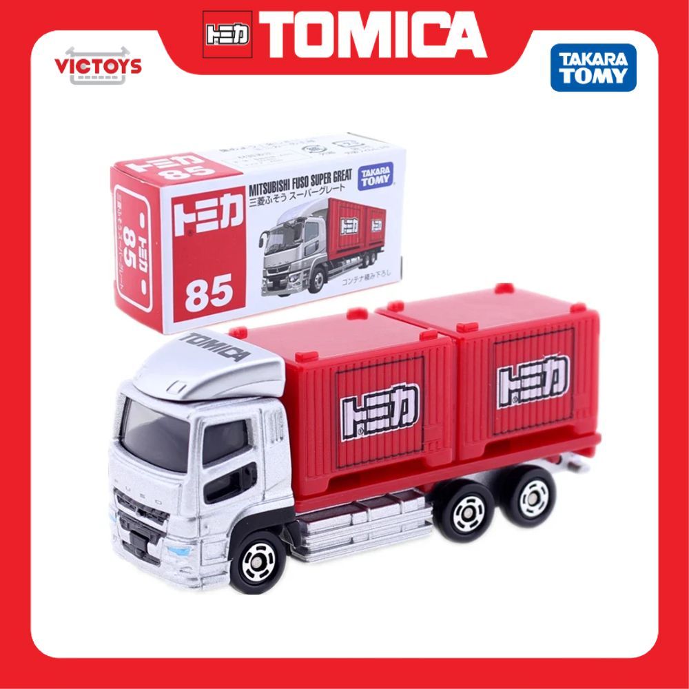 Xe container Tomica No.85 Mitsubishi Fuso Super (thùng container có thể ...