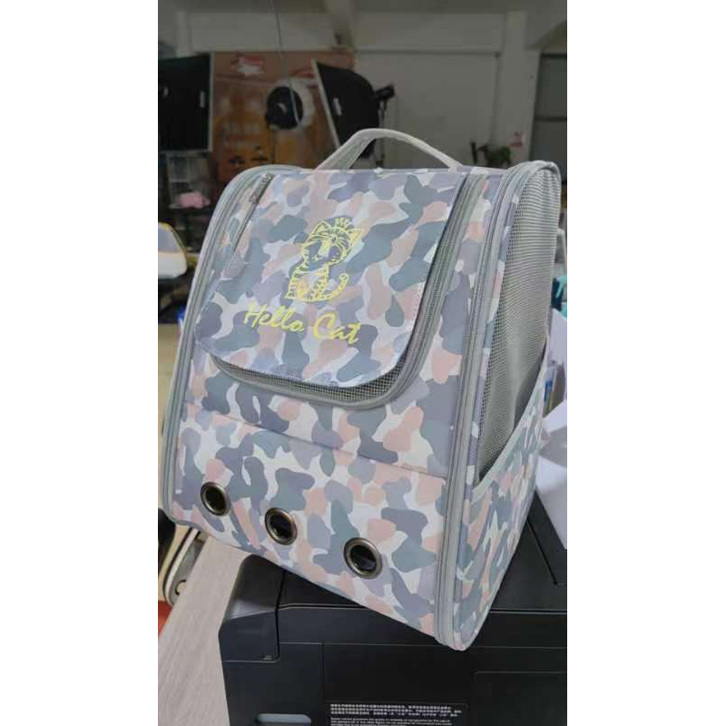 Balo phi hành gia mẫu mới hello cat có túi trước cho chó mèo | Shopee ...