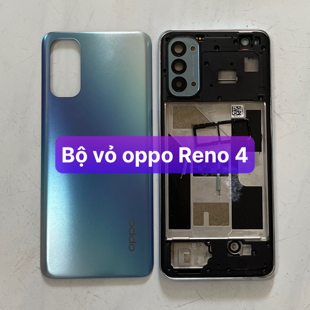 bộ vỏ xương oppo Reno 4 ,kèm khay sim,phím,cụm kính camera | Shopee Việt Nam