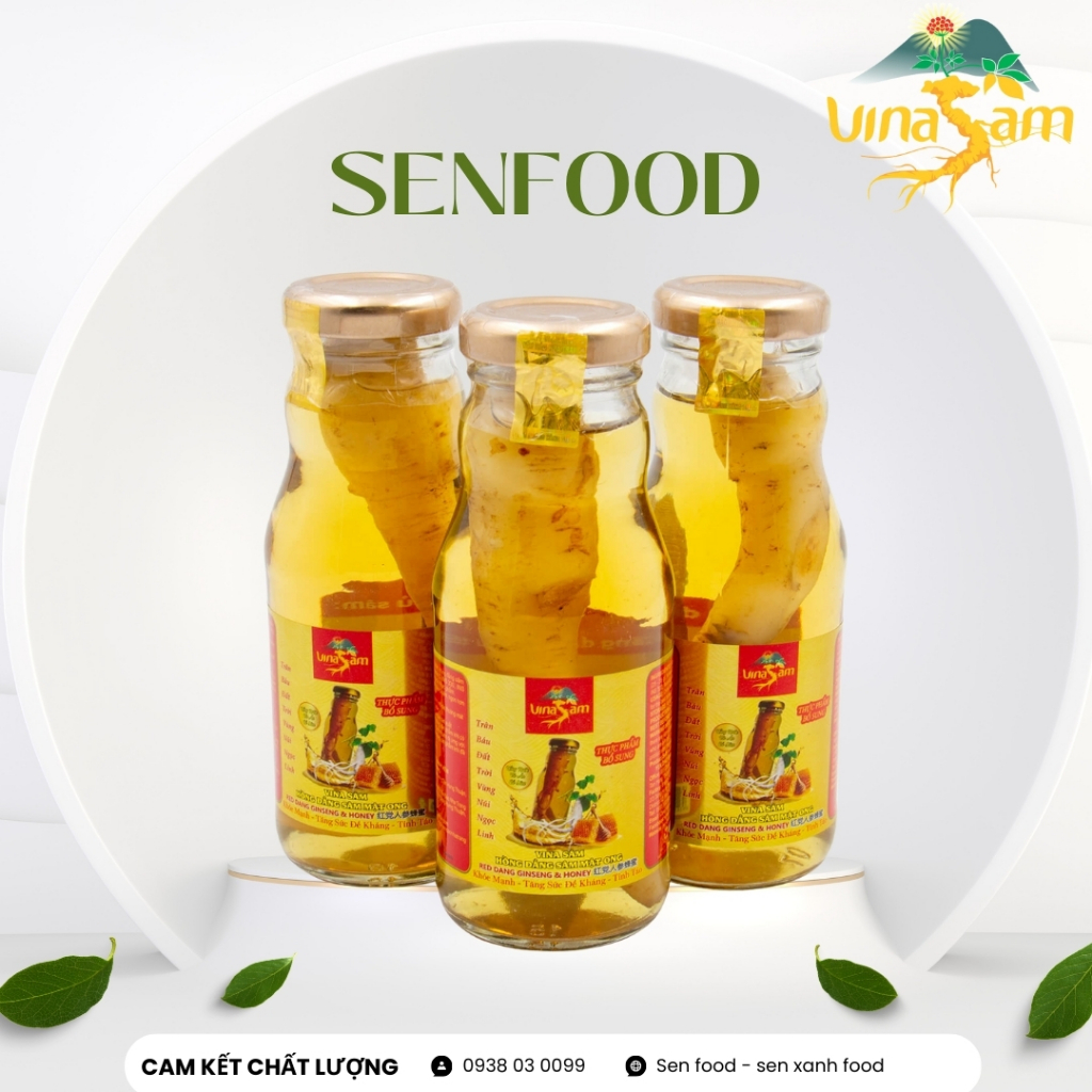 Hồng Đẳng Sâm Mật Ong Vina Sâm Chai 180ml | Shopee Việt Nam