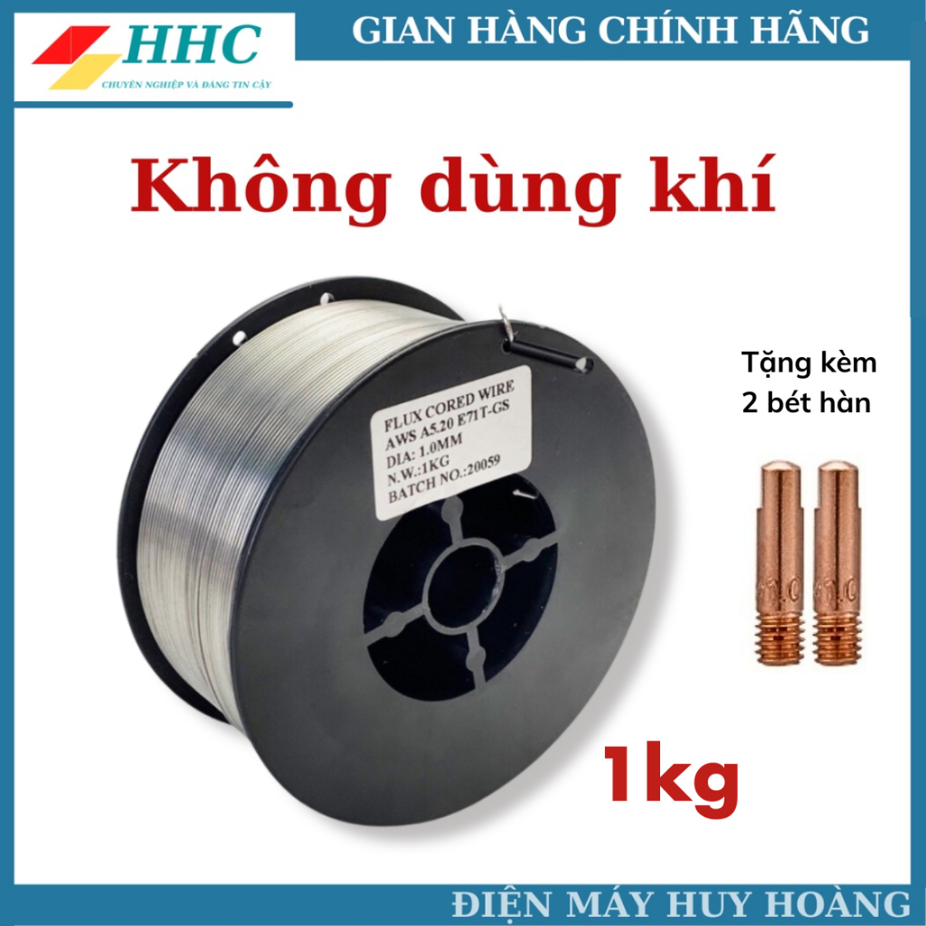 [Tặng 2 bét hàn] Cuộn dây hàn MIG 1kg không dùng khí cho máy hàn mic ...