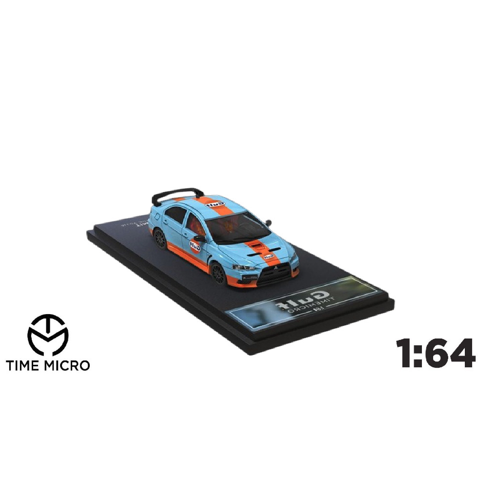 Mô hình xe Mitsubishi EVO 10th generation Gulf Oil tỉ lệ 1:64 Time ...
