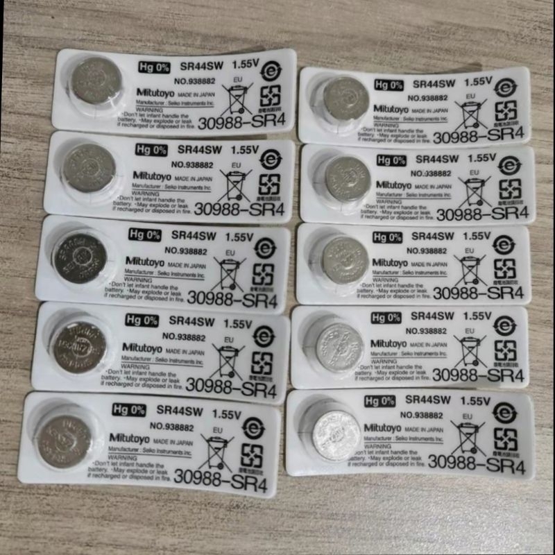 Pin SR44SW 1.55V Nhật mới chính hãng Mitutoyo sử dụng cho thước kẹp ...