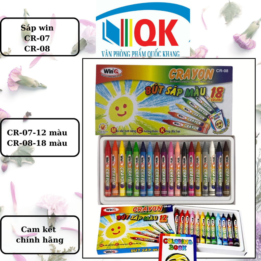 Sáp win 12 màu/18 màu CR07/CR08 | Shopee Việt Nam