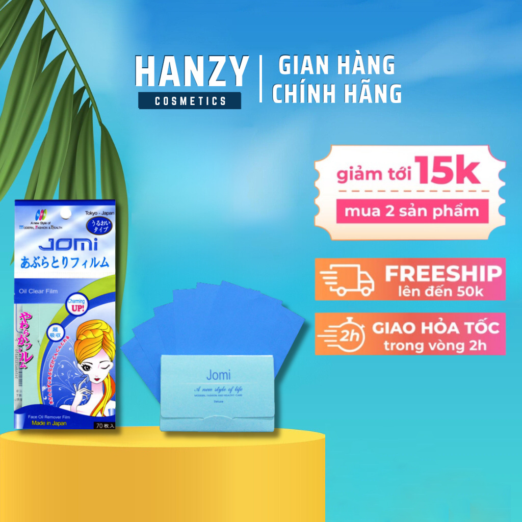 Phim giấy thấm dầu Jomi 70 tờ (Oil Clear Film Jomi Nhật Bản) Hanzy ...