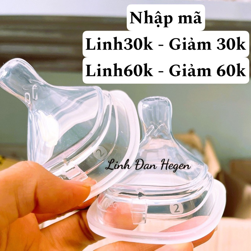 GIẢM 30- 60k Núm ti hegen Số 1 Số 2 chính hãng, Núm ti Hegen Size M 3-6 ...