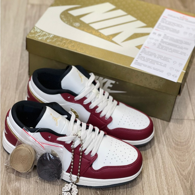 Giày jordan cổ thấp, sneaker dành cho nam Jordan 1 Low rồng đỏ cực hot ...