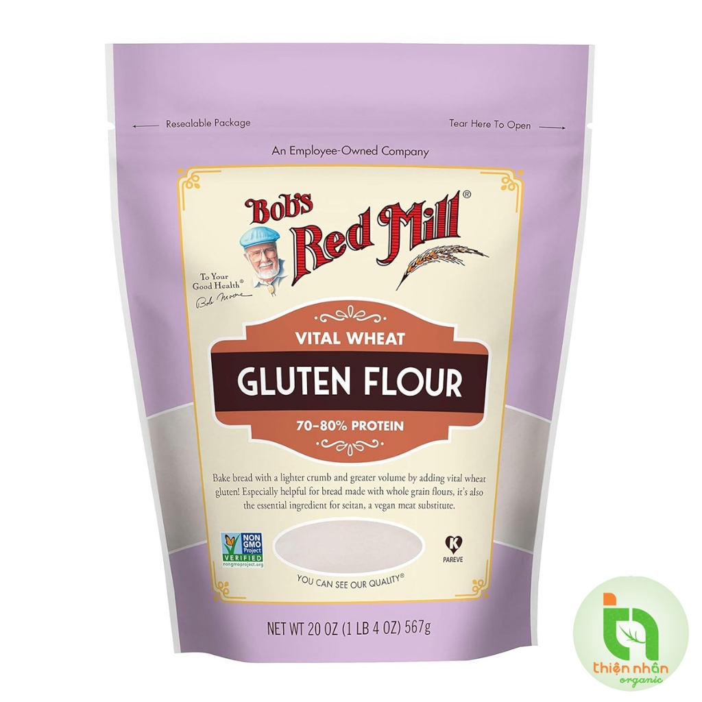 Bột mì căn (Seitan) gluten Bob's Red Mill 567g Vital Wheat Gluten Flour ...