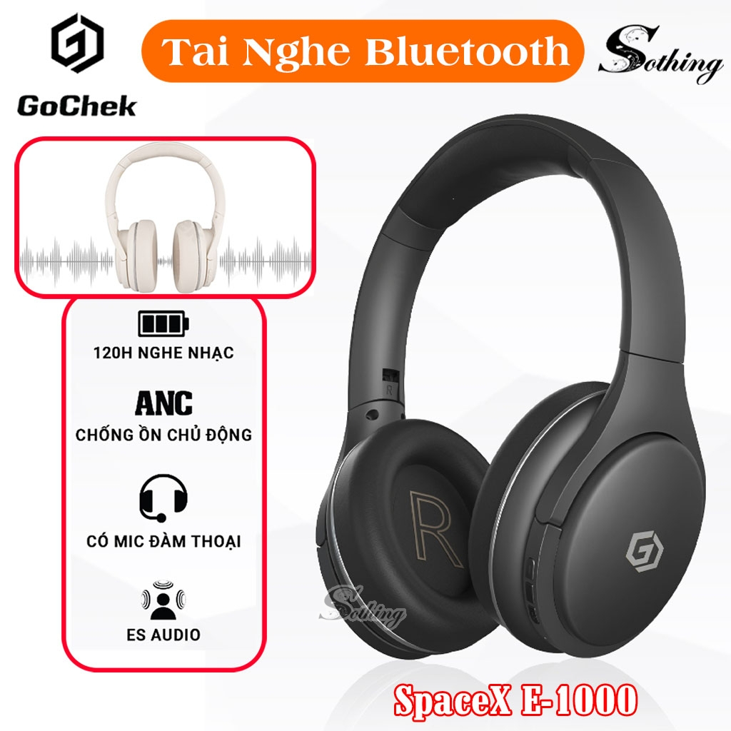 Phụ Kiện TV PC - Tai Nghe Không Dây Bluetooth Có Mic Gochek SpaceX E-1000 SOTHING Xiangwu Bảo ...