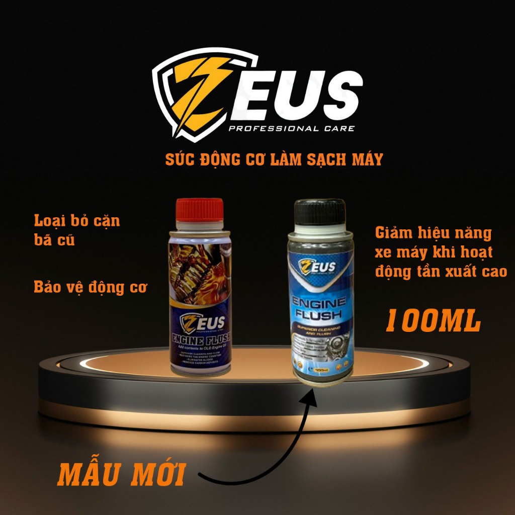 Dung dịch súc rửa động cơ làm sach ZEUS ENGINE FLUSH 100ml làm sạch cặn ...