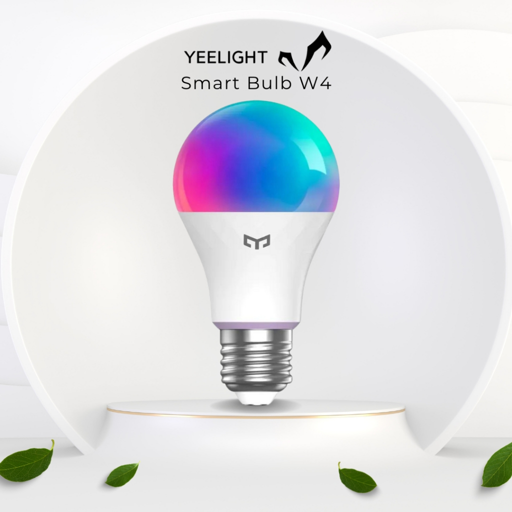 Bóng đèn thông minh Yeelight W4 16 triệu màu đui đèn E27 phù hợp với đèn bàn học pixar bh 12 ...